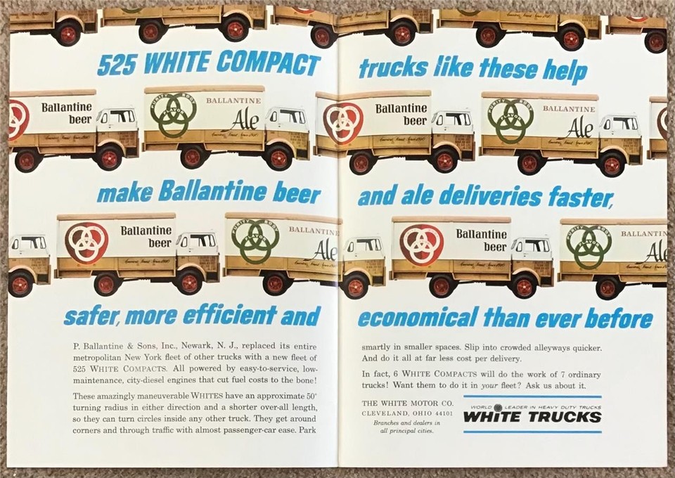 WHITE TRUCKS USA Sales Publicity Brochure Undated 525 WHITE COMPACTS ...