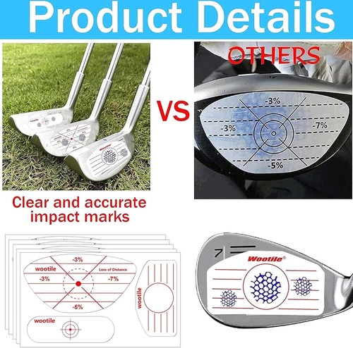 Golf Driver Impact Tape Labels 180Pcs Stickers Clubs Blue | eBay