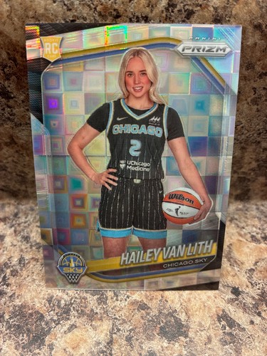 2025 WNBA Prizm HAILEY VAN LITH "Variation" PANDORA~ROOKIE🔥Chrome! PWE ...