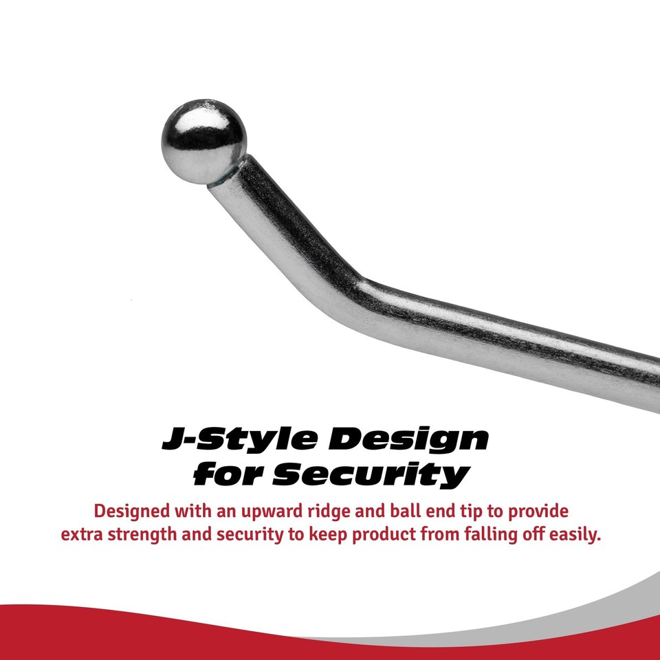 Presa Metal Peg Board Shelving Hooks, 2-inch, 50-Pack 2 Inch Chrome | eBay