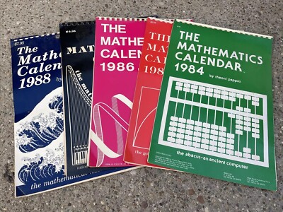 * Rare 1980’s Mathmatics Calendars lot of 5 | eBay