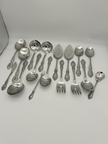 Oneida Community Stainless Flatware Serving pieces lot of 17 see description | eBay