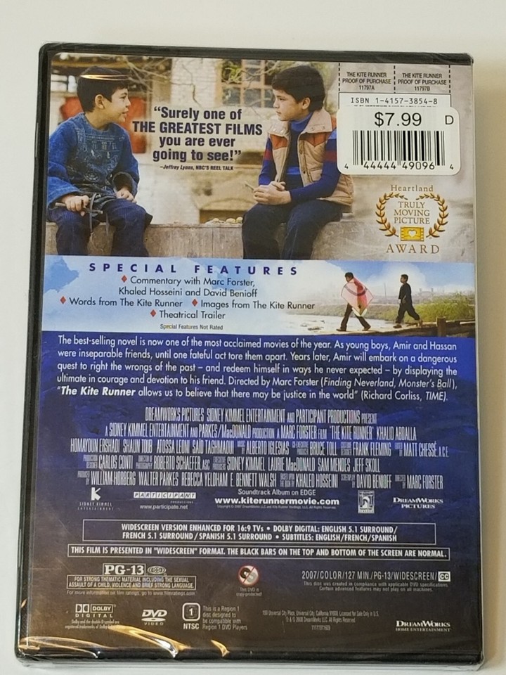 The Kite Runner DVD. Widescreen. New. Sealed. 97361179742| eBay