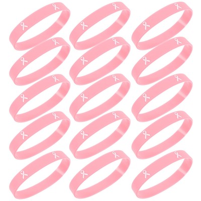 20 Pcs Pink Silicone Bracelet Wrist Band Rubber Bracelets for Women ...