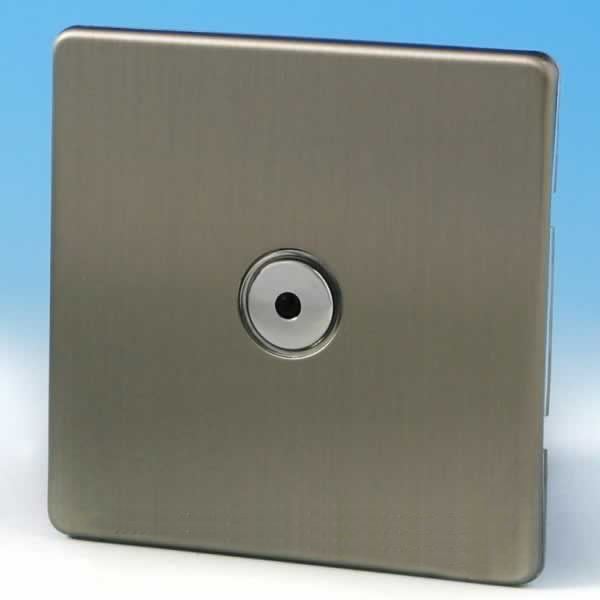 Varilight V-Pro IR, 1 Gang, Remote/Touch LED Dimmer, Screwless Matt ...