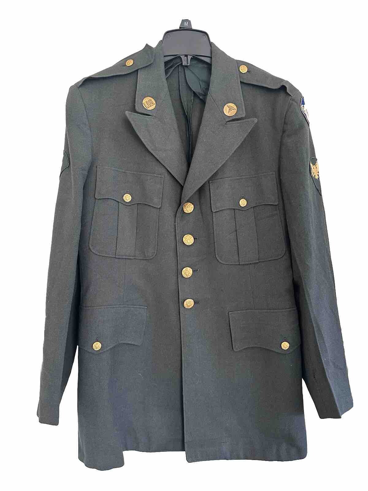 US Army Alaska Defense Command Green Jacket Uniform 1… - Gem