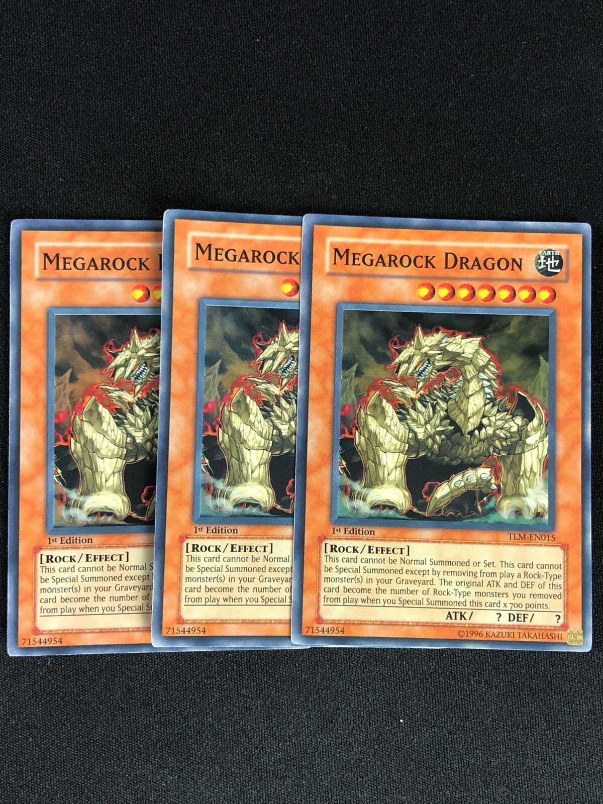 YUGIOH MEGAROCK DRAGON TLM-EN015 1ST SUPER HP/CREASES X3 | eBay