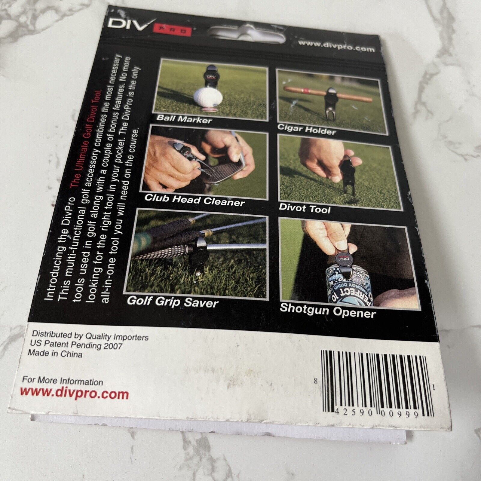 Div Pro 6 Tool in 1 Golf Divot Repair Ball Marker Cigar Holder Club ...