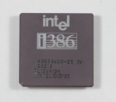 386 CPU - Intel i386 A80386DX-25 - SX218 - 80386 - TESTED | eBay