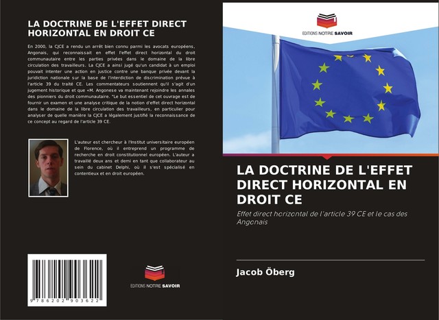 La Doctrine de L'effet Direct Horizontal En Droit Ce von Jacob Öberg ...