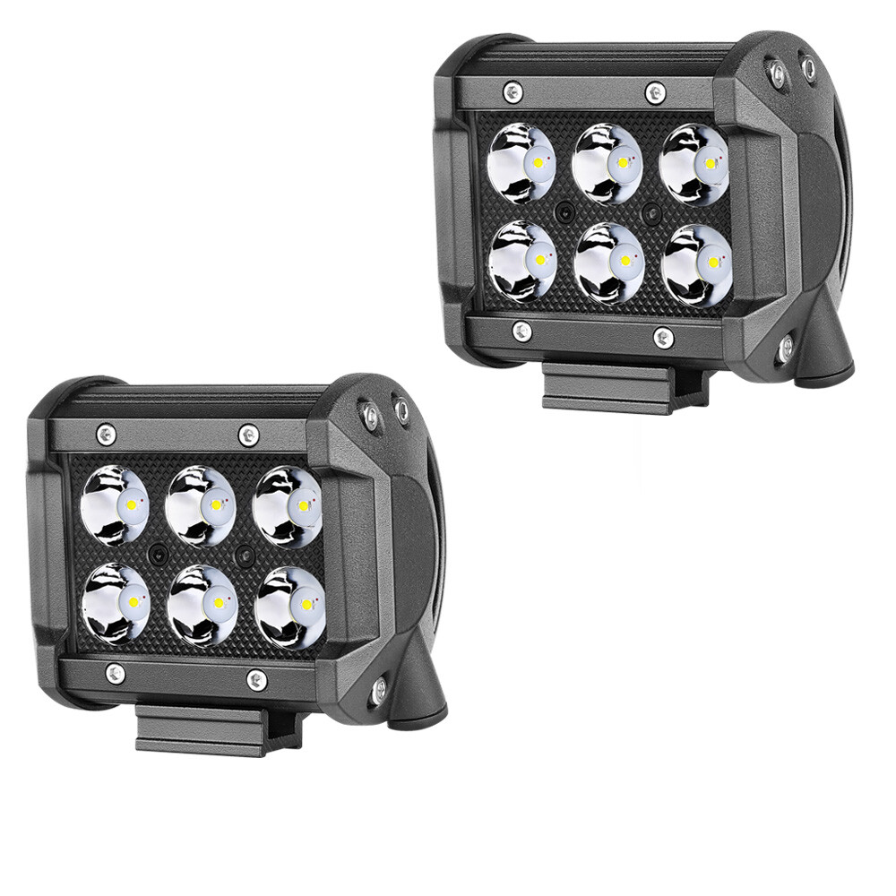 Dual Row 4"/7"/28" LED Work Light Bar Spot Flood Pod for Jeep Ford ...