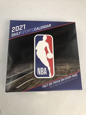 1 Factory Sealed Turner Licensing, 2021 NBA Monthly Calendar 2021.Facts ...