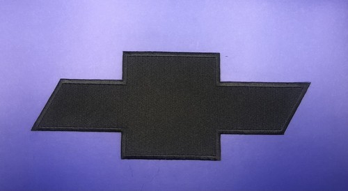 Chevrolet Bowtie Embroidered Iron On Patch 10”x 4” Black | eBay