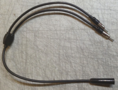 METRA 40-UV43 MOTOROLA UNIVERSAL Y ADAPTER ANTENNA CABLE MALE TO (2 ...