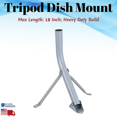 Satellite Dish Mount Tripod Foot DirecTV Pole Antenna Outdoor Roof ...