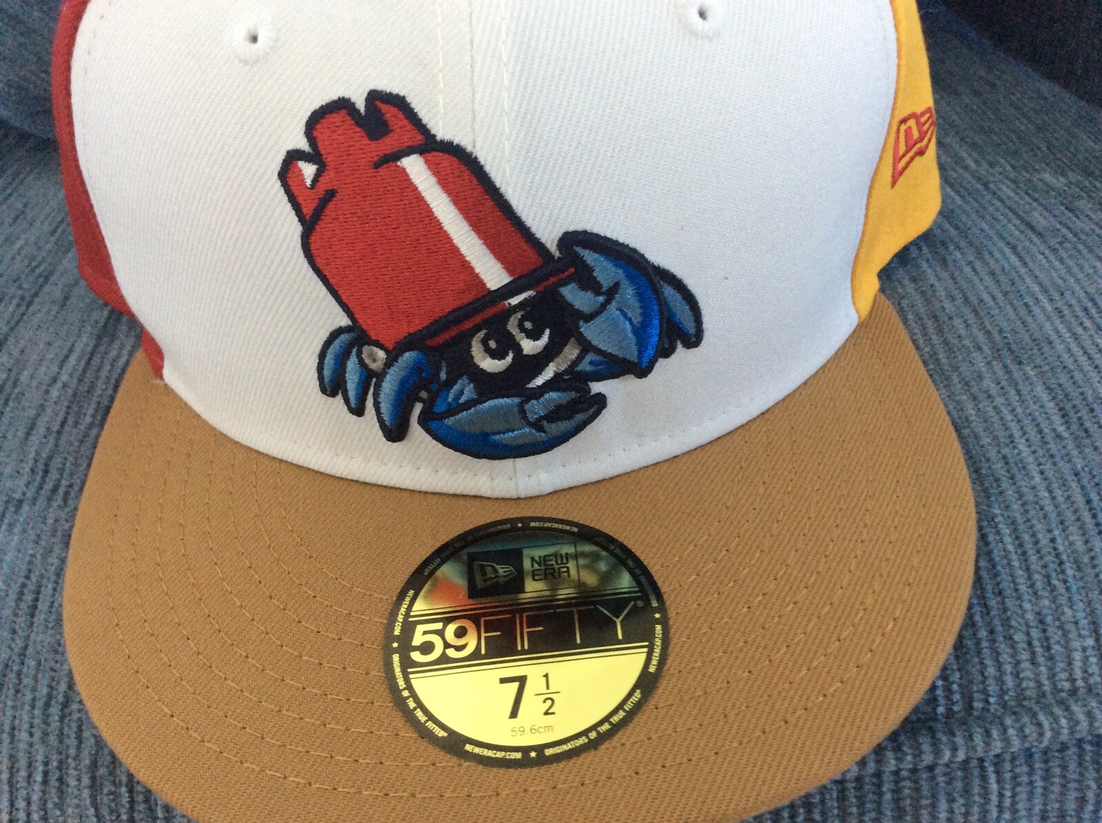 NWT NEW ERA Lakewood Blueclaws 59FIFTY size 7 1/2 Fitted Cap Hat MiLB ...