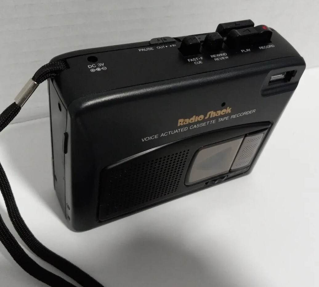Vintage Radio Shack Voice Activated Cassette Tape Recorder CTR-96 No ...