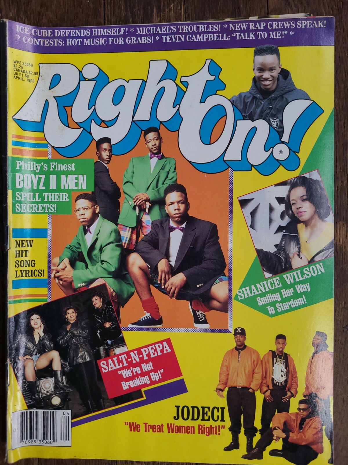 Vintage Right On Magazine Featuring Boyz II Men , JODECI & etc... | eBay
