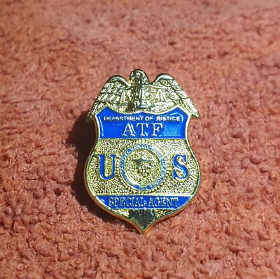 Rare Official United States Department Of Justice ATF Special Agent Pin ...