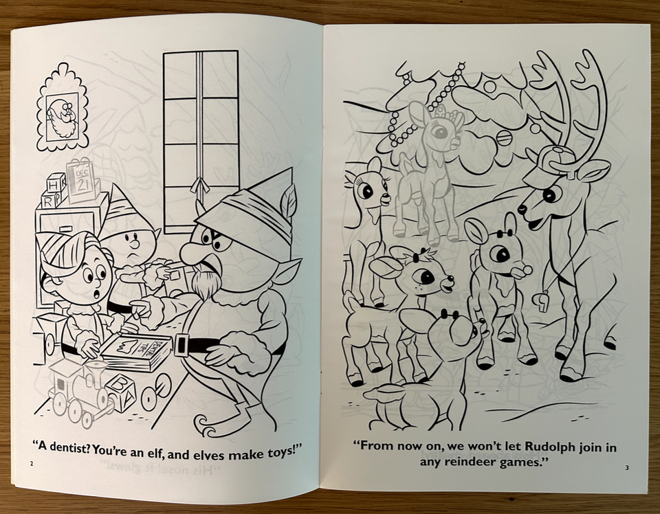 RUDOLPH THE RED-NOSED REINDEER Golden Books STICKER FUN Rare 1997 ...