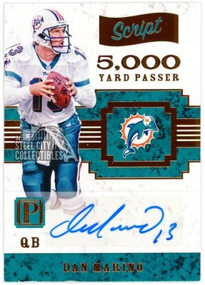 Dan Marino 2017 Panini Pantheon Script Copper Auto #SF-DM 1/5 | eBay