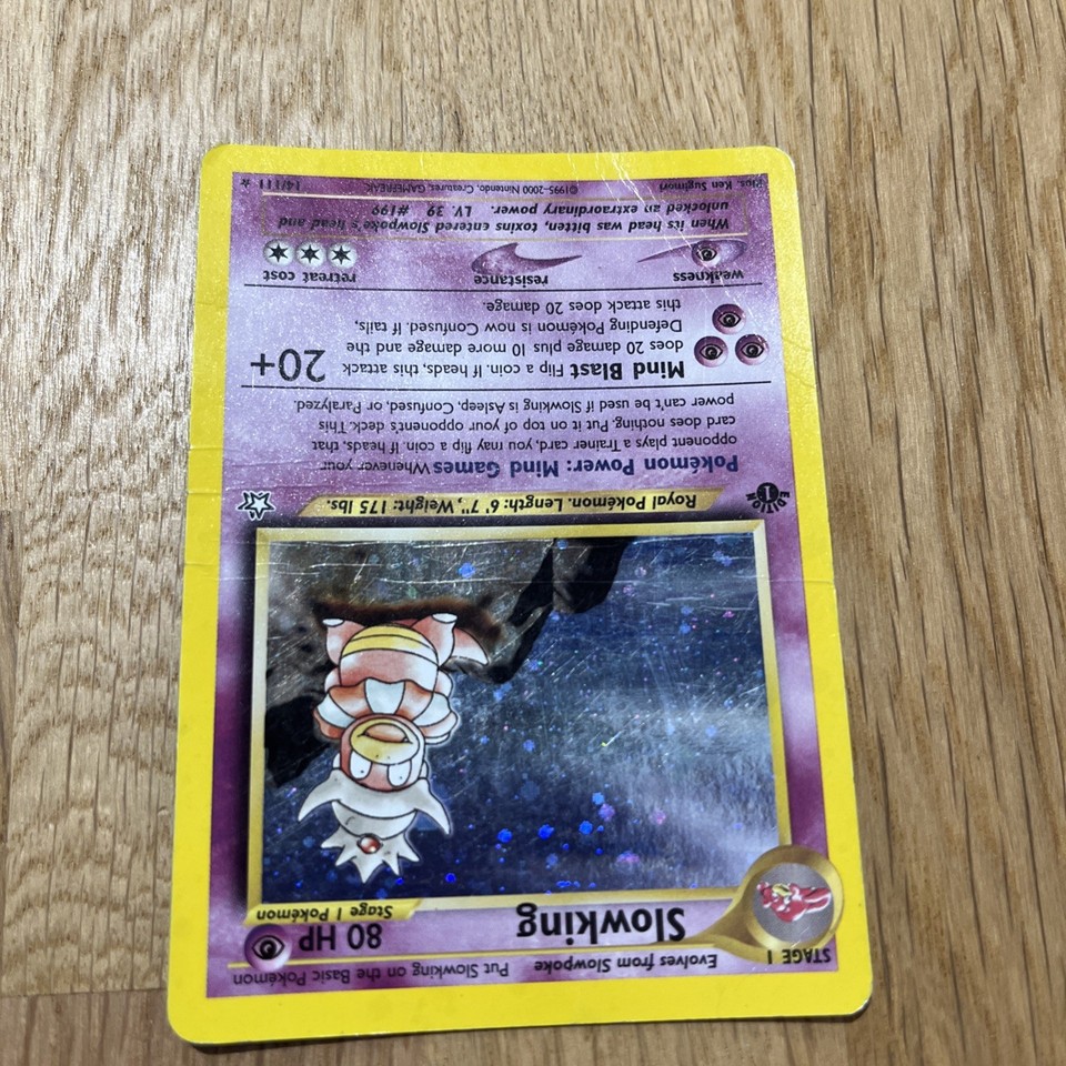 Pokémon TCG Slowking Neo Genesis 14/111 Holo 1st Edition Holo Rare WOTC ...