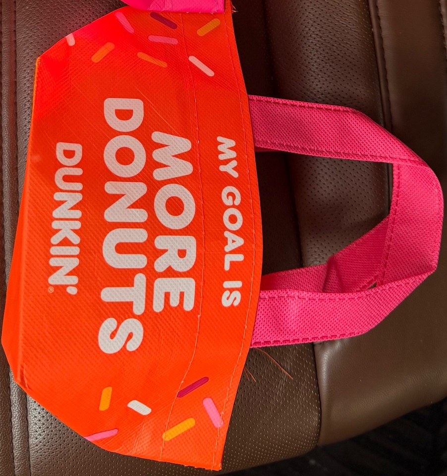 Dunkin Mini Tote Bag Pink And Orange Limited Edition Rare | eBay