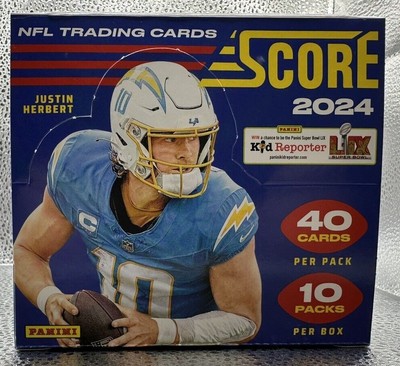 2024 PANINI SCORE FOOTBALL FACTORY HOBBY BOX PACKS -10 PACKS- 4 AUTO ...