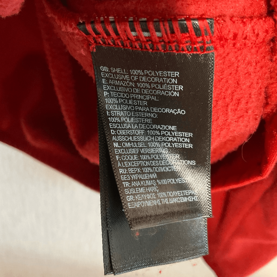 North Face Jacket Mens Large Red Fleece 1/4 Zip Mock Neck Pullover ...