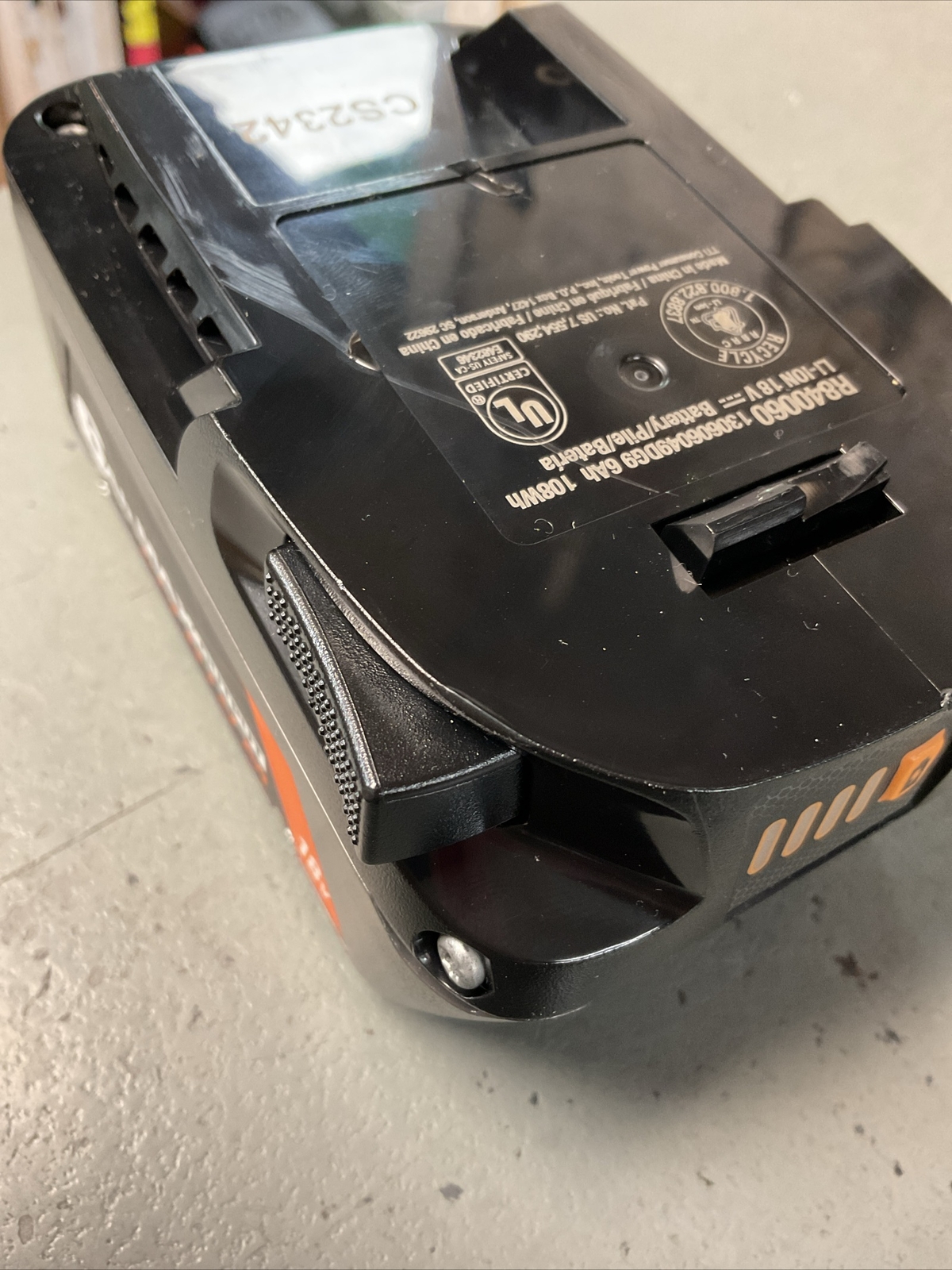 Ridgid 18V 6.0 Ah MAX Output Lithium-Ion Battery R840060 *Razor Marks ...