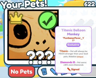 SIGNED TITANIC BALLOON MONKEY PSX PET BIG GAMES PARTNER | eBay