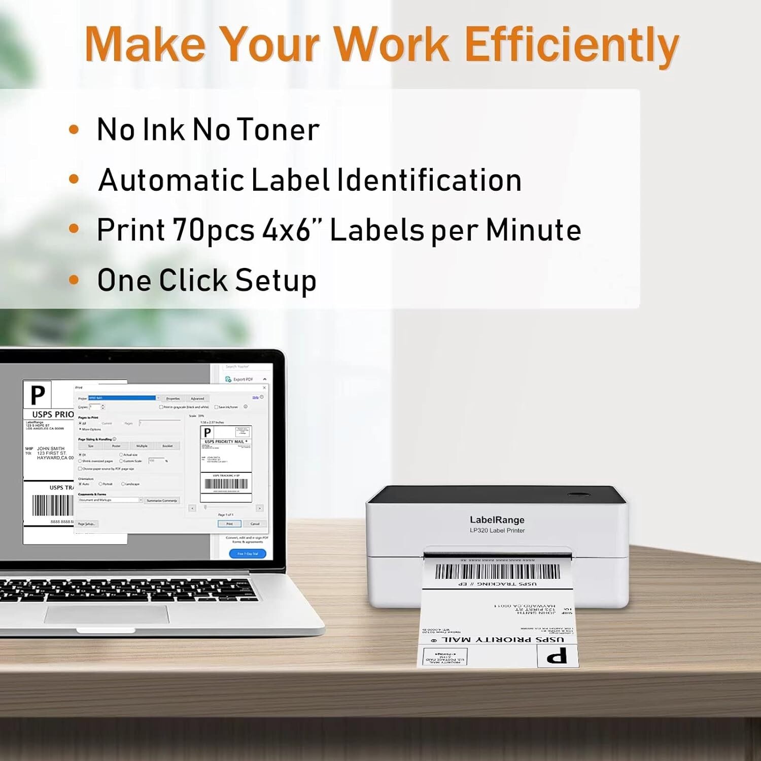 LabelRange LP620 300DPI Thermal Label Printer for sale online | eBay