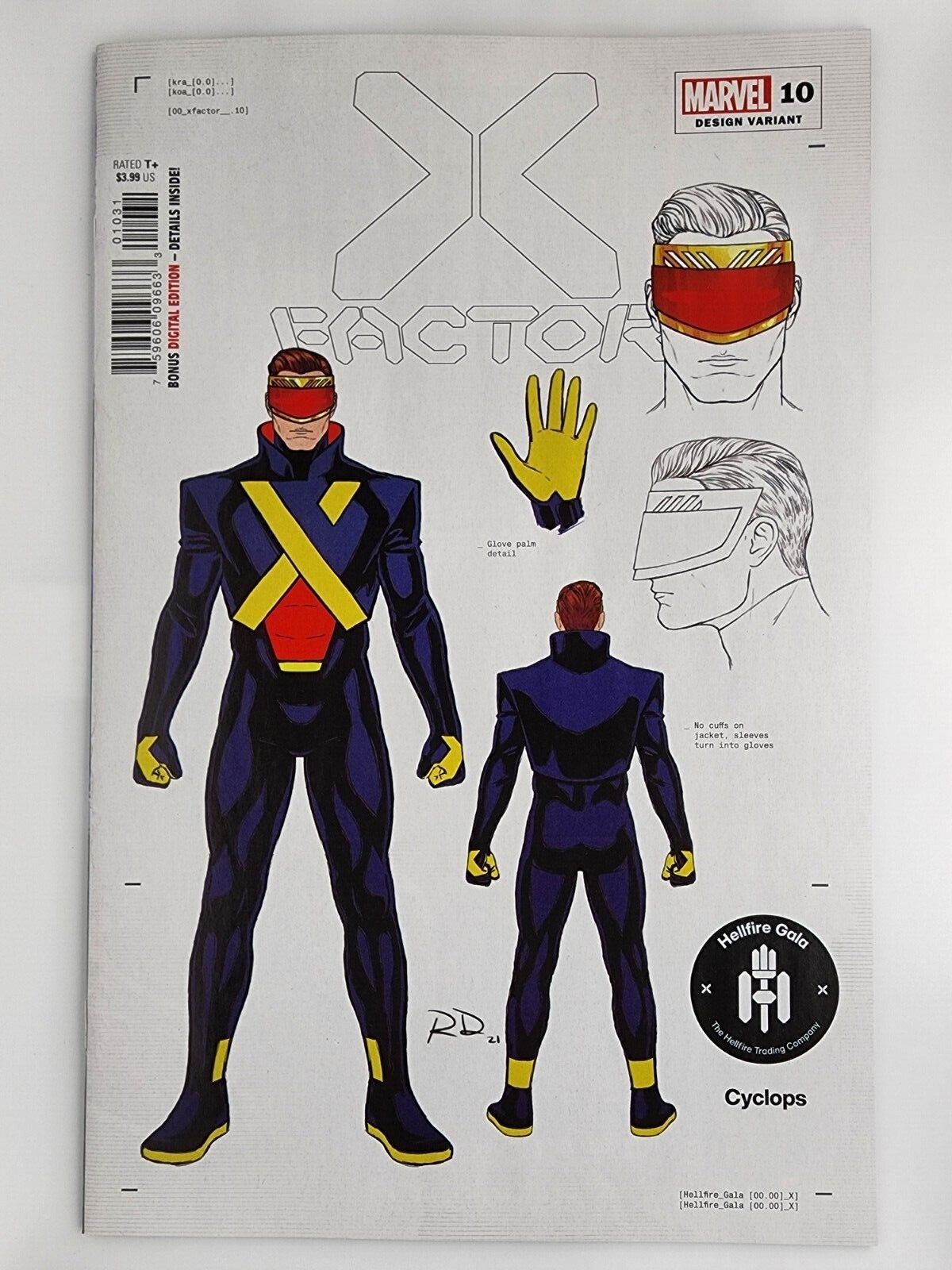 X-Factor #10 - 1:50 Russell Dauterman Cyclops Design Incentive Variant ...