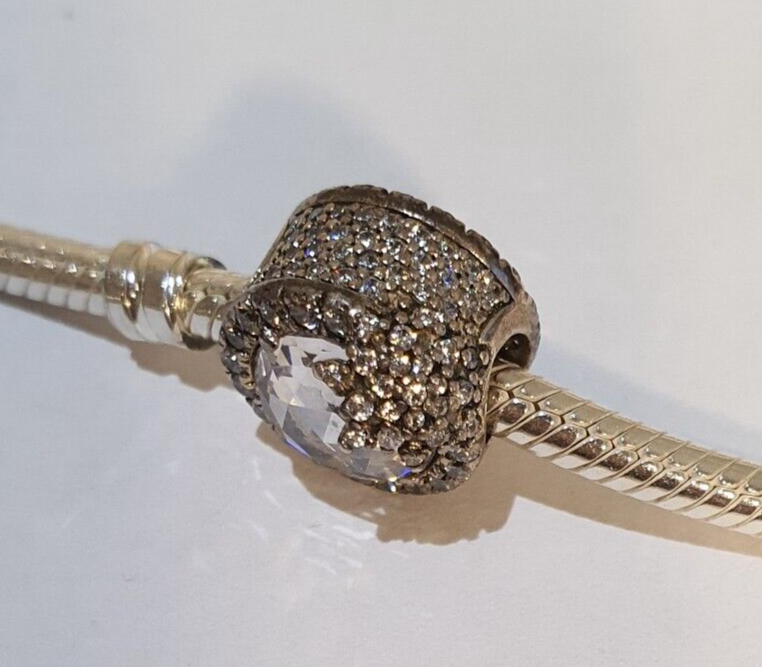 NEW Genuine Pandora Dazzling Snowflake Charm 796358CZ Sparkle ALE 925 ...