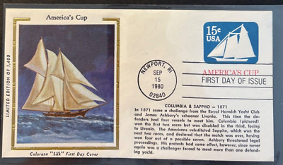 #U598 America's Cup FDC on Colorano cachet | eBay