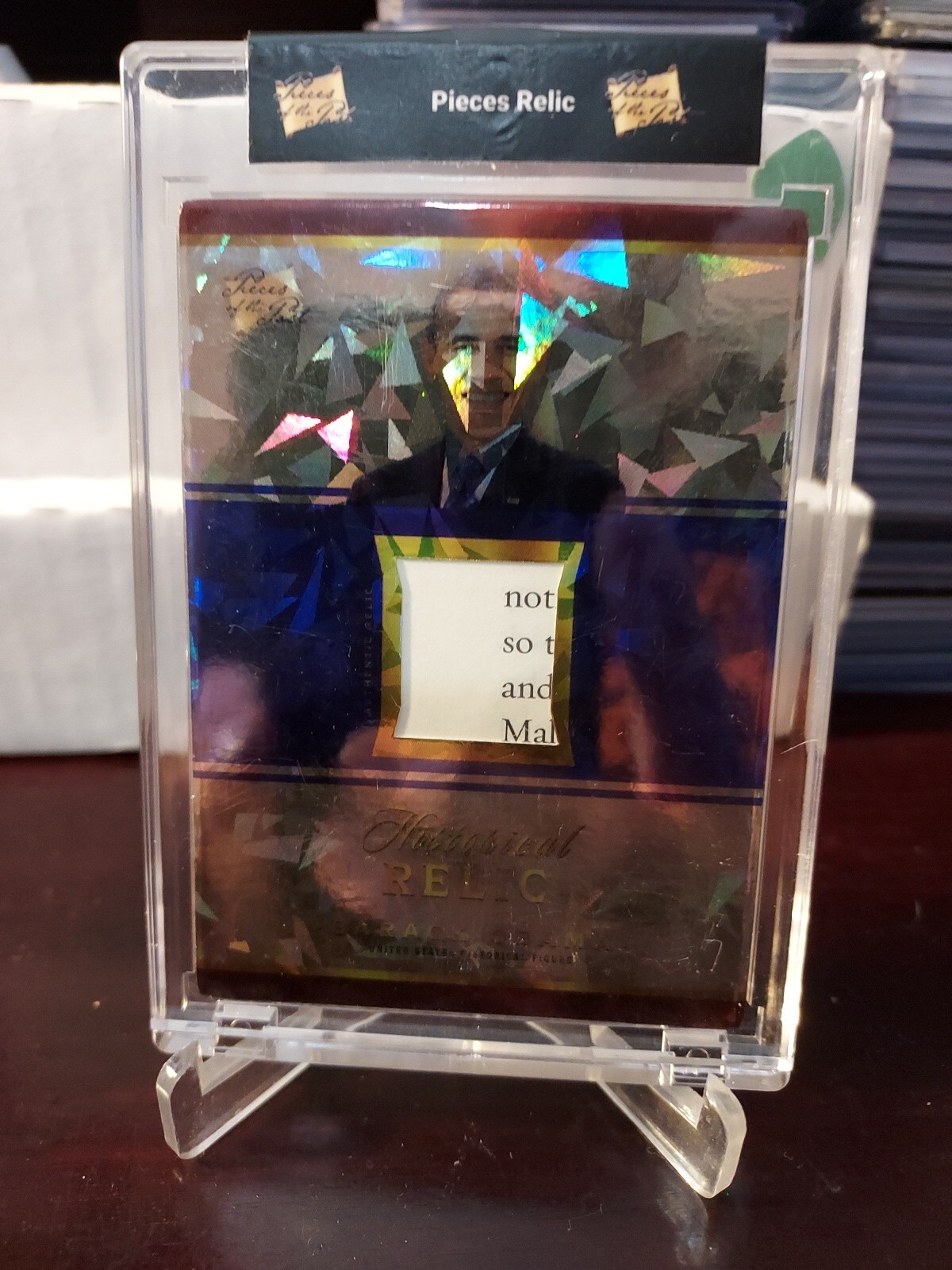 2022 Pieces of the Past Presidential Edition Base Relic #96 Barack ...