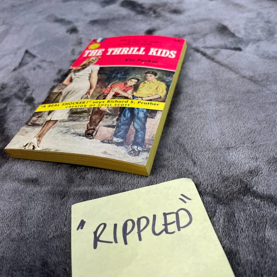 Vintage Pulp Paperback GGA The Thrill Kids Vin Packer 1955 | eBay
