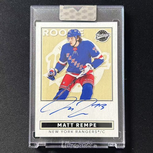 🔌2024-25 UD CLEAR CUT HOCKEY VINTAGE AUTO ROOKIE RC MATT REMPE | eBay
