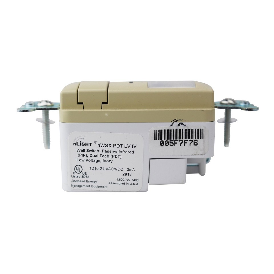 Sensor Switch NWSX-PDT-LV-IV Wall Switch PIR Occupancy Sensor, Ivory ...