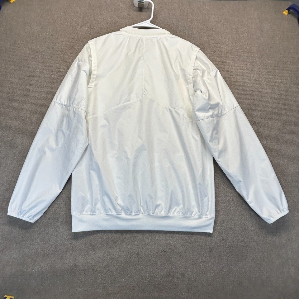 UNC Tar Heels 1/4 Zip Windbreaker Jacket Men's S White Pullover Nike ...