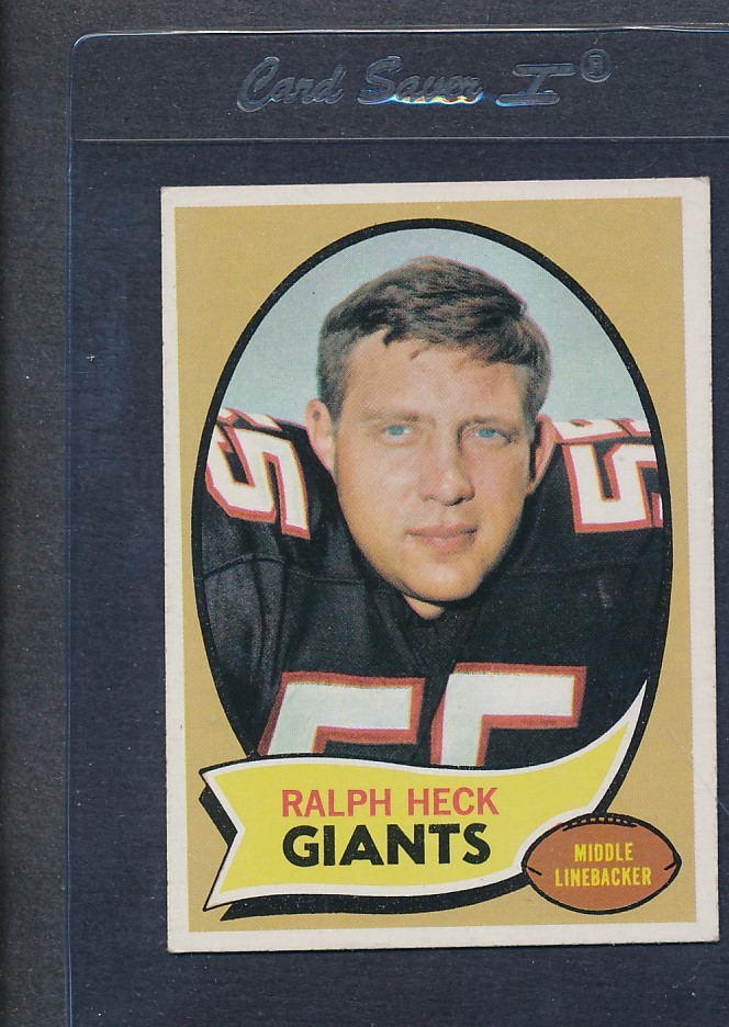 1970 Topps #127 Ralph Heck Giants EX *695 | eBay
