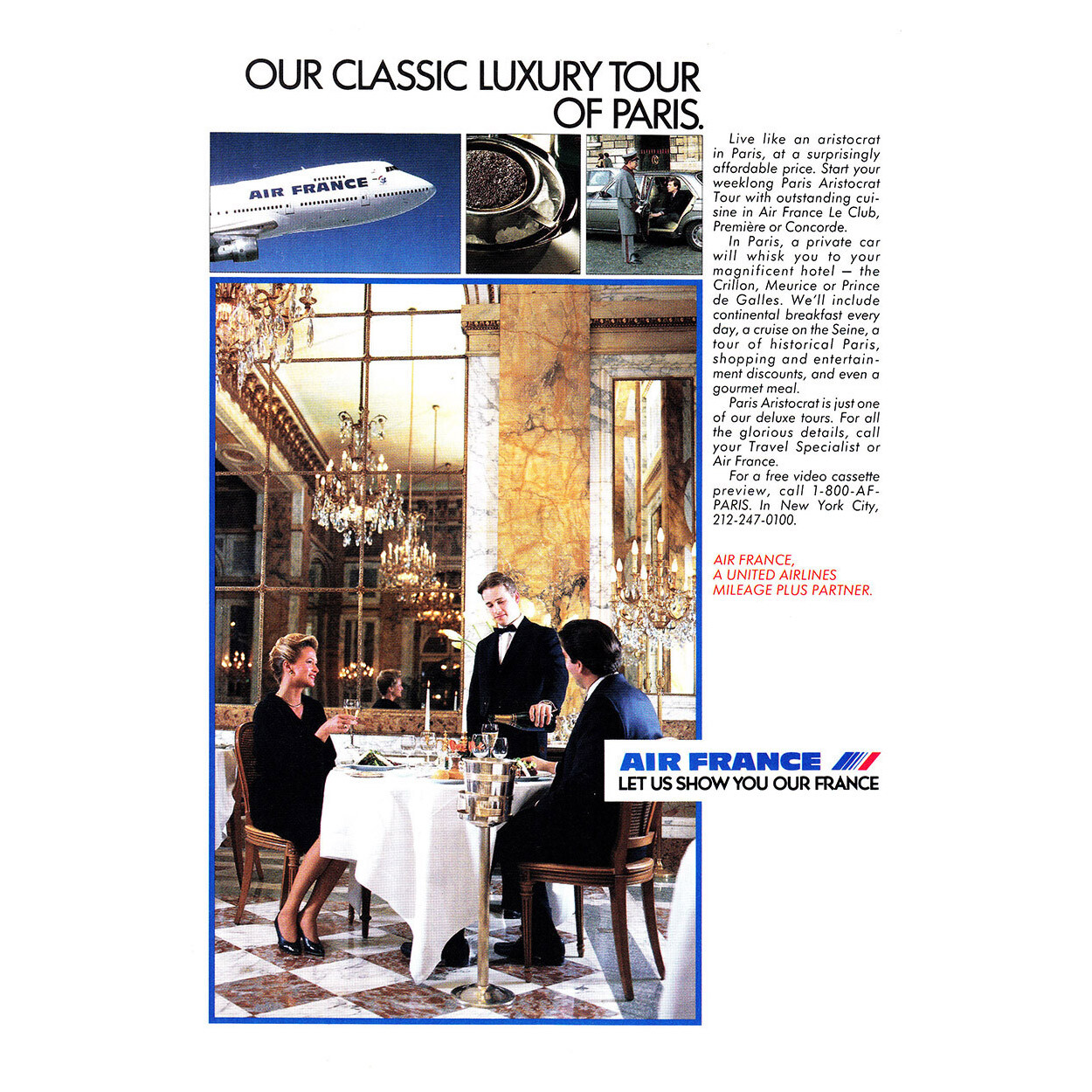 1985 Air France: Classic Luxury Tour of Paris Vintage Print Ad | eBay