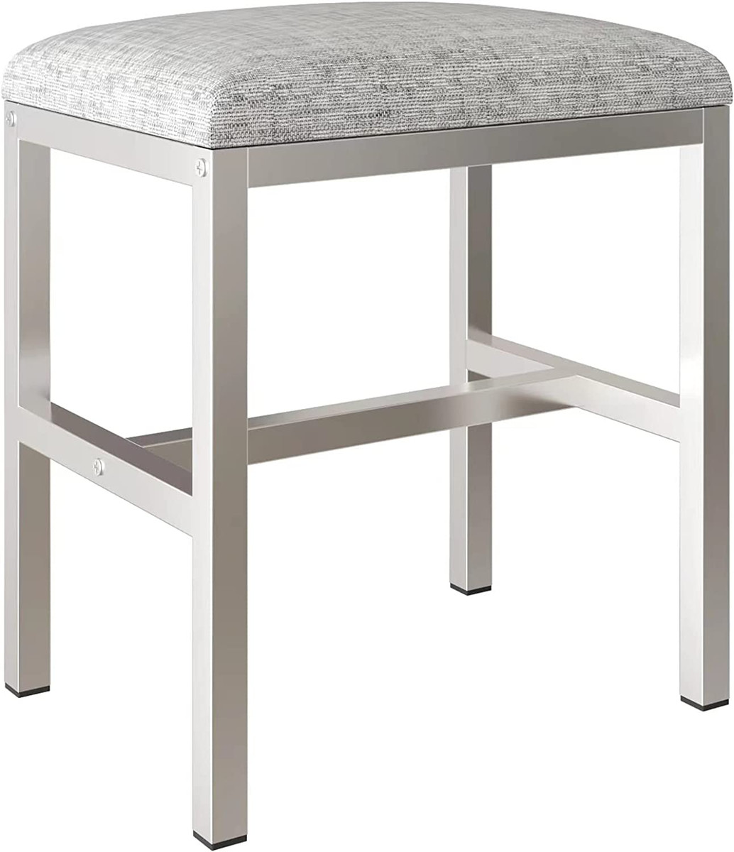 White Vanity Stools For Bathroom