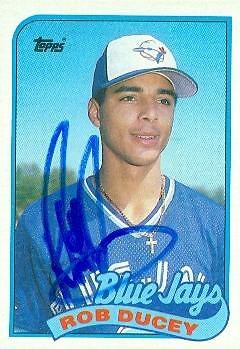 Rob Ducey autographed Baseball Card (Toronto Blue Jays) 1989 Topps #203 ...