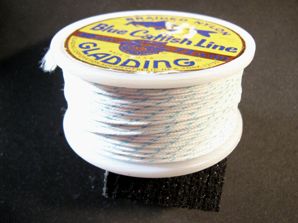 Blue Catfish Braided Nylon Line GLADDING 72 Lb. Test 50 yds. Spool Lt ...