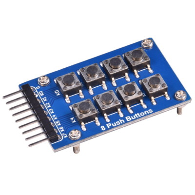 8 Push Buttons Board Matrix Keypad Keyboard Development Module | eBay