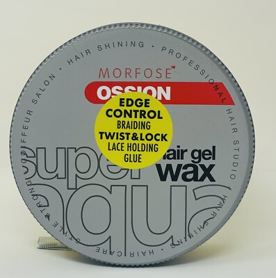 Morfose Super Aqua Hair Gel Wax Edge Control Braiding Twists & Lock 175 ...