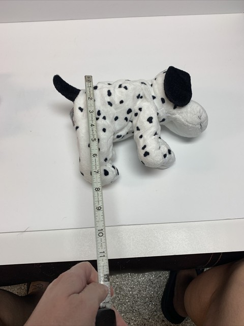DOTTERS 2011 Ty Beanies Pluffies 9in Dalmatian Dog Black White Plush ...