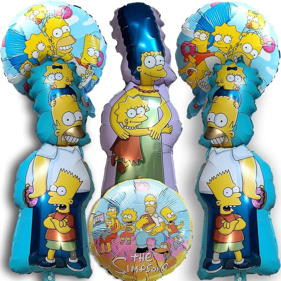 SIMPSONS banner BALLOON CUP PLATE Cover TOPPER PARTY SUPPLIES ...