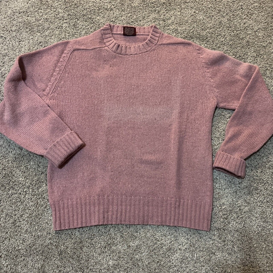 Vintage Nordstrom 100% Shetland Wool Sweater Women’s L Pink Scottish ...